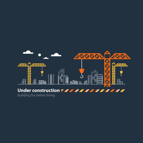Construction logo real estate emblems Royalty Free Vector