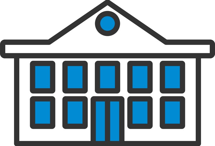 School icon Royalty Free Vector Image - VectorStock