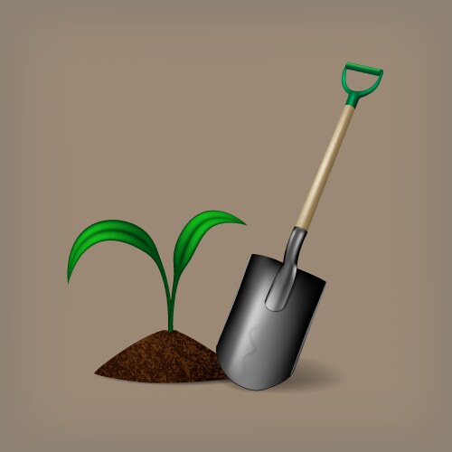 Spade and ax Royalty Free Vector Image - VectorStock