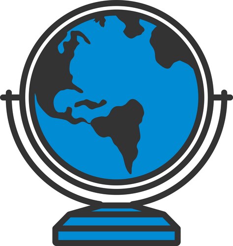 Globe icon Royalty Free Vector Image - VectorStock