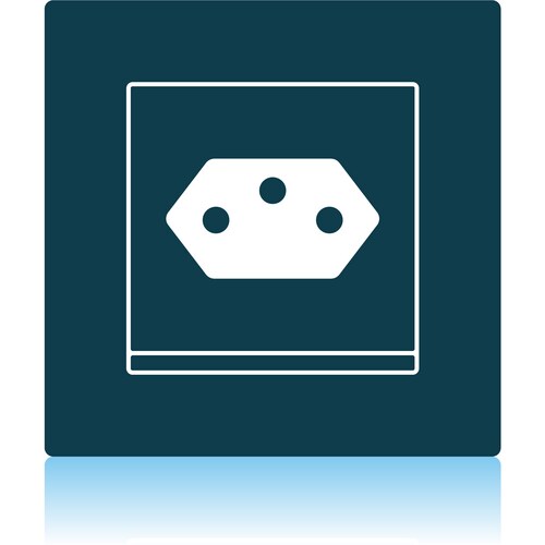 Swiss electrical socket icon Royalty Free Vector Image