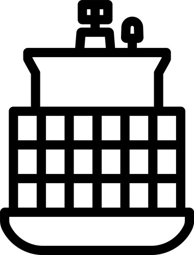 Container ship icon Royalty Free Vector Image - VectorStock