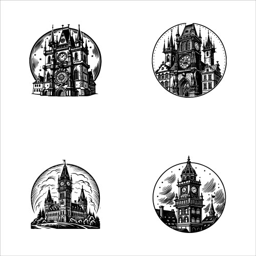 Famous clock Royalty Free Vector Image - VectorStock