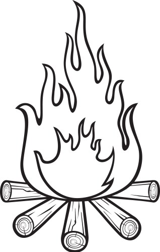 Campfire Black and White Vector Images (over 28,000)