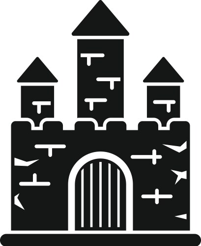 Medieval castle building representing history Vector Image