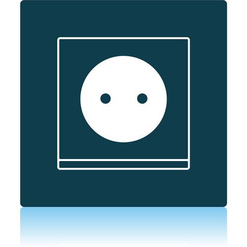 Europe electrical socket icon Royalty Free Vector Image