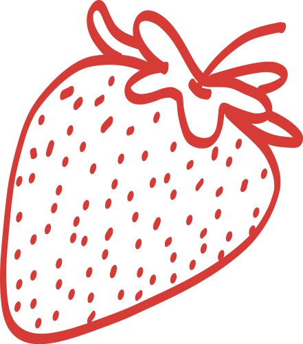 Line Drawing of Strawberry Simple Vector Images (over 770)