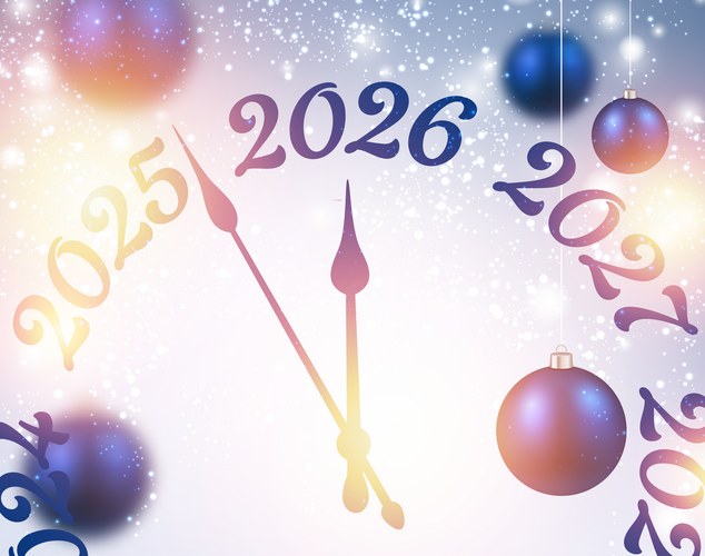 Festive New Year Countdown Clock – Royalty-Free Vector | VectorStock