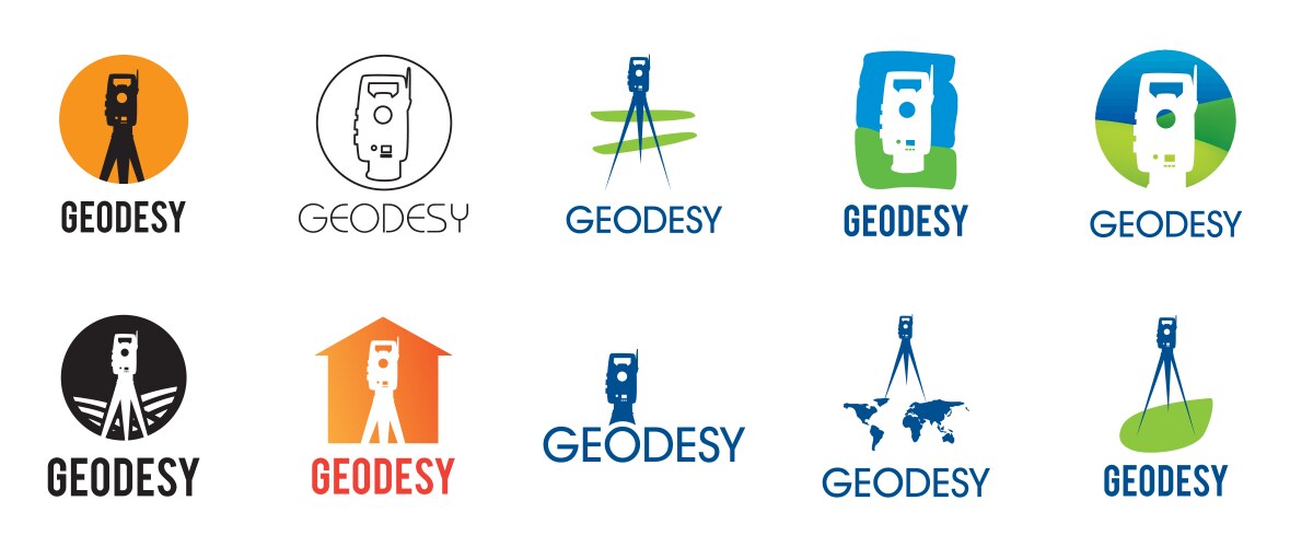 Surveying and cartography design symbol Royalty Free Vector