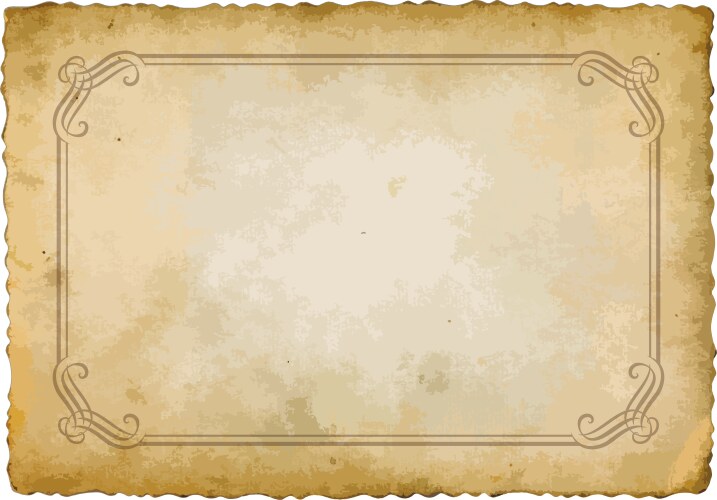 Card in victorian style old crumpled paper Vector Image