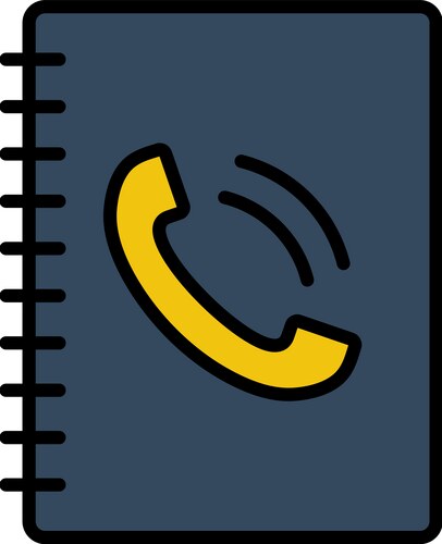 Phone book icon Royalty Free Vector Image - VectorStock