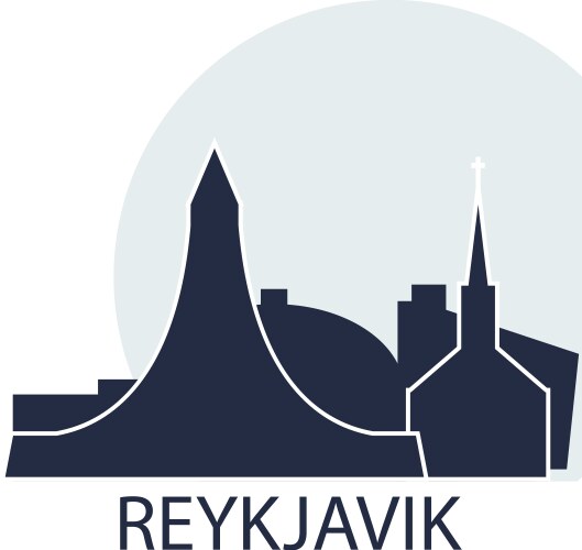 Reykjavik logo Royalty Free Vector Image - VectorStock
