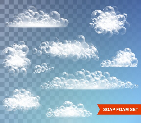 Bubbles foam sample Royalty Free Vector Image - VectorStock