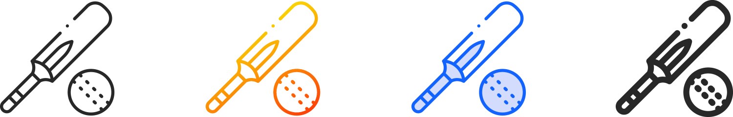 Class iconthin linear gradient blue stroke Vector Image