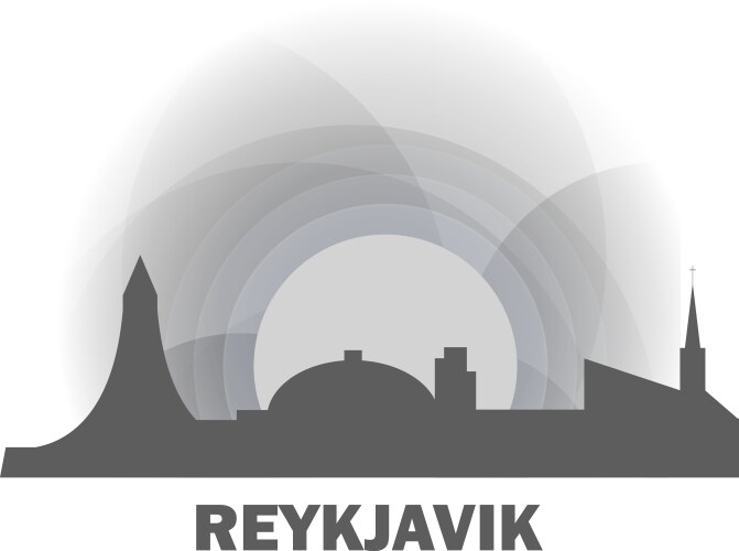 Reykjavik logo Royalty Free Vector Image - VectorStock
