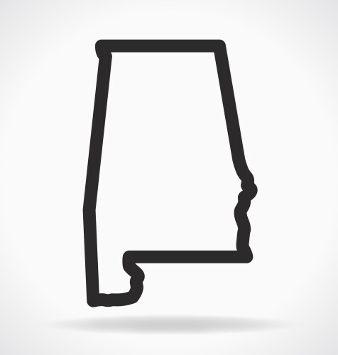 State of Alabama Outline Vector Images (over 880)