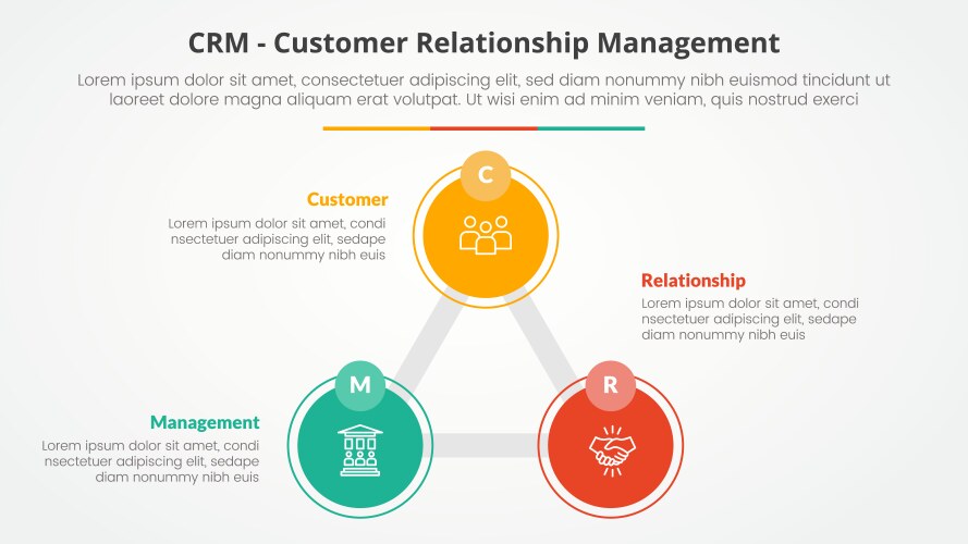 Crm customer relationship management infographic Vector Image