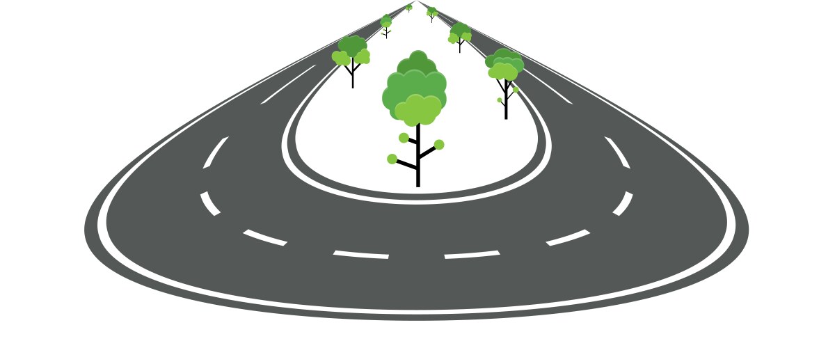 Asphalt Curved Highway Perspective Road Vector Images (over 700)