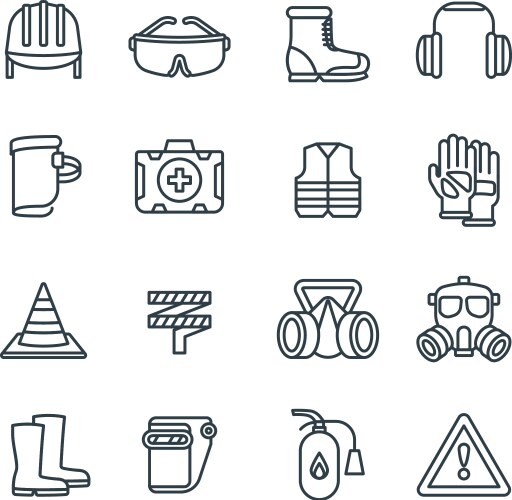 Workplace safety training concept icon Royalty Free Vector
