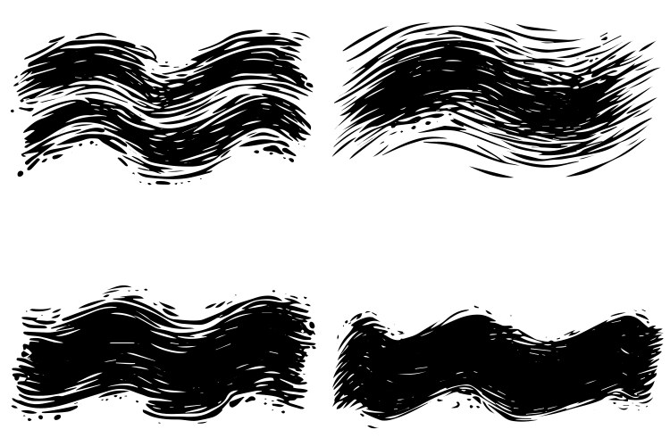 Scribble grunge texture square abstract Royalty Free Vector