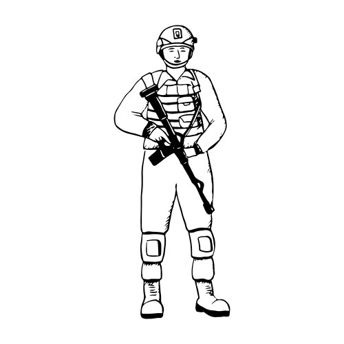 Army Soldier Outline Vector Images (over 14,000)
