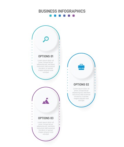 Vertical Progress Bar Featuring 3 Arrow Shaped Vector Image