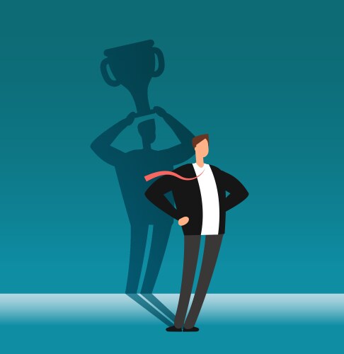 Hand holding trophy for the winner cartoon Vector Image