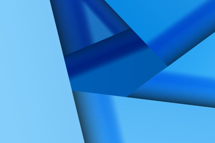Abstract triangle shape with a blue glowing light Vector Image