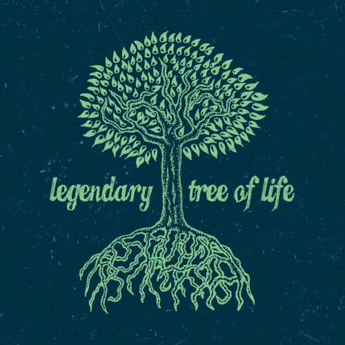 Colorful culture tree of life people unity logo Vector Image