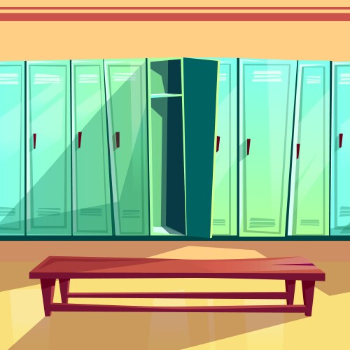 Red school lockers Royalty Free Vector Image - VectorStock