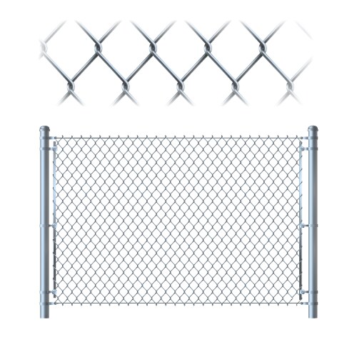 Grey chain fence Royalty Free Vector Image - VectorStock