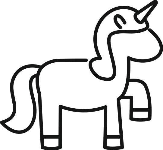 Unicorn Line Drawing Vector Images (over 4,500)
