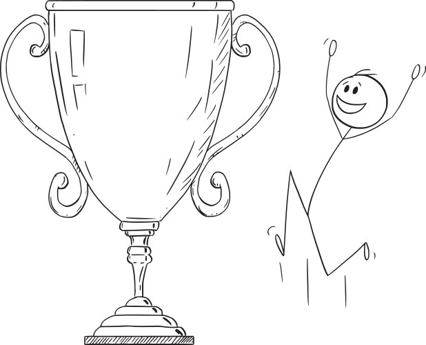 Stickman Trophy Vector Images (66)