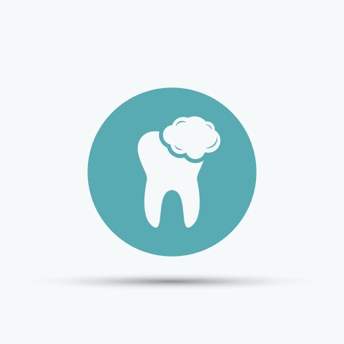 Tooth circle icon Royalty Free Vector Image - VectorStock