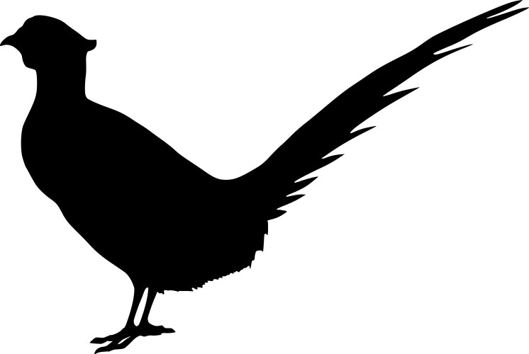 Pheasant Silhouette Cut Out