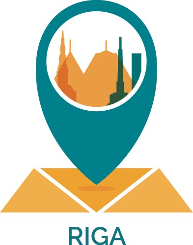 Riga logo Royalty Free Vector Image - VectorStock