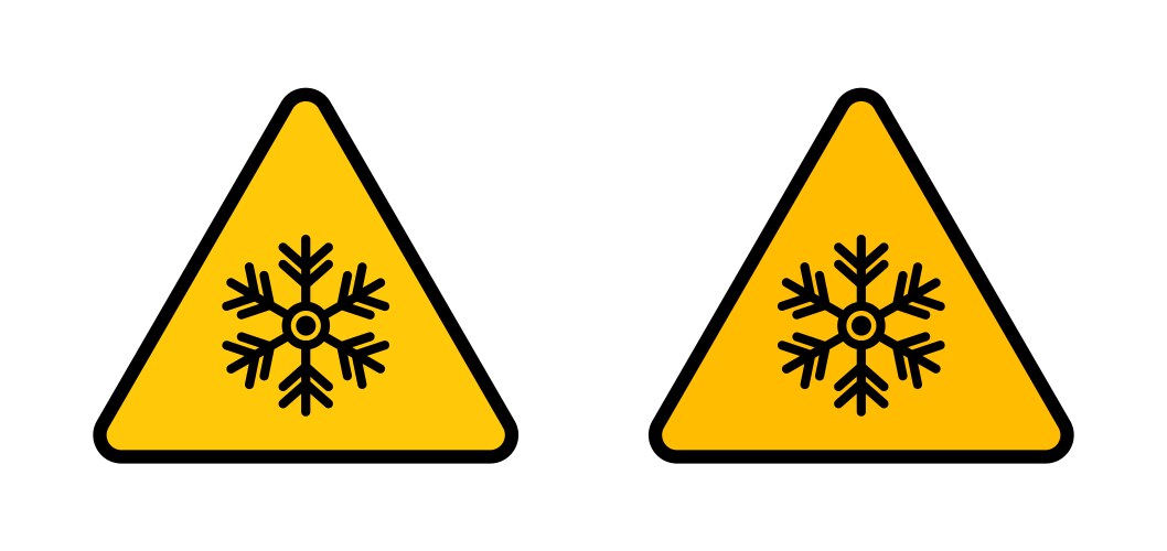 Caution stairway sign icon set notice for stair Vector Image