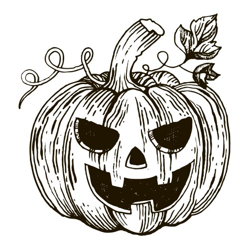 Halloween pumpkin pop art Royalty Free Vector Image