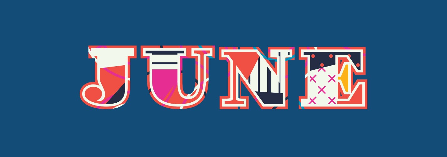 June Word Vector Images (over 1,500)