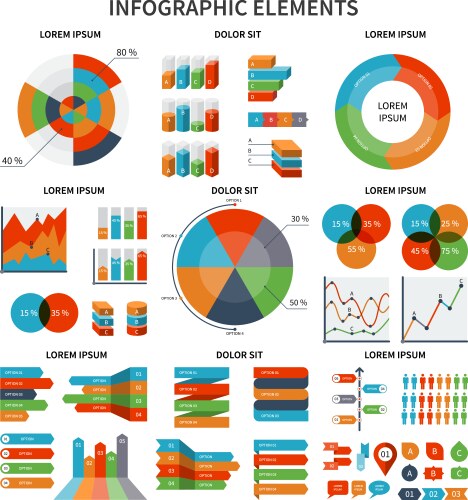 Infographic elements Royalty Free Vector Image