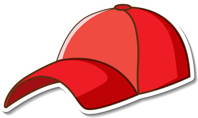 Baseball cap design template set white background Vector Image