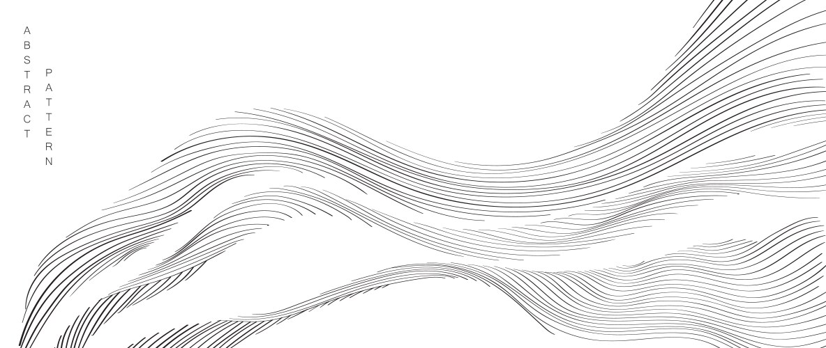 Optical art abstract black and white wave Vector Image