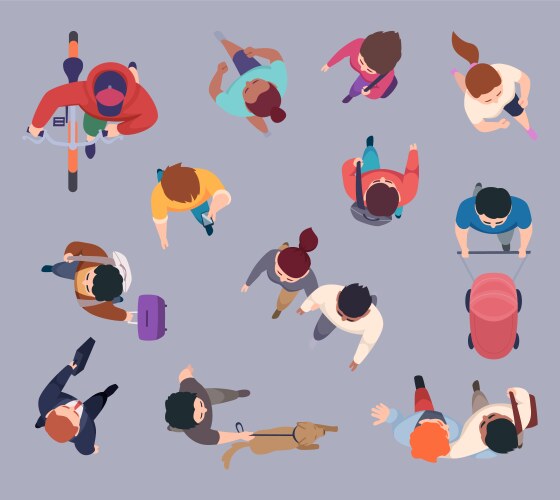 People Top View Vector Images (over 9,500)