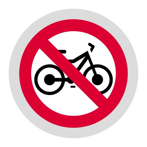 No beer prohibited sign forbidden modern sticker Vector Image