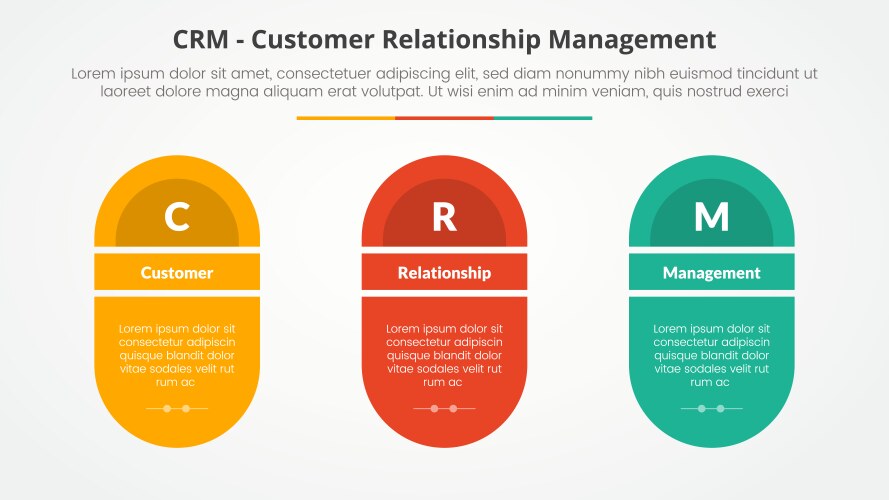 Crm customer relationship management infographic Vector Image