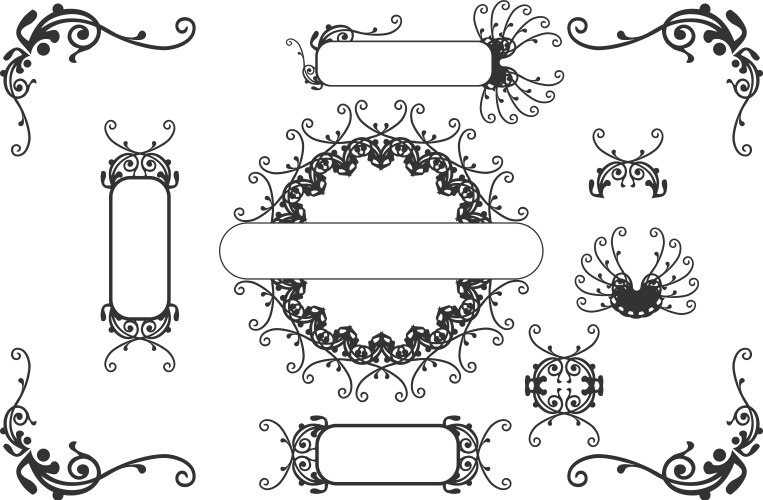 Design elements and page decoration Royalty Free Vector
