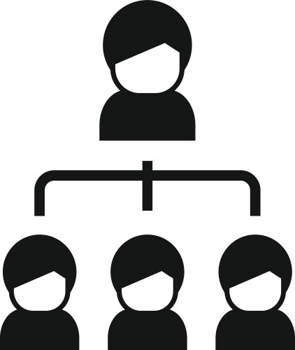 Group announcement icon simple media Royalty Free Vector