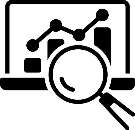 Data analysis symbol Royalty Free Vector Image