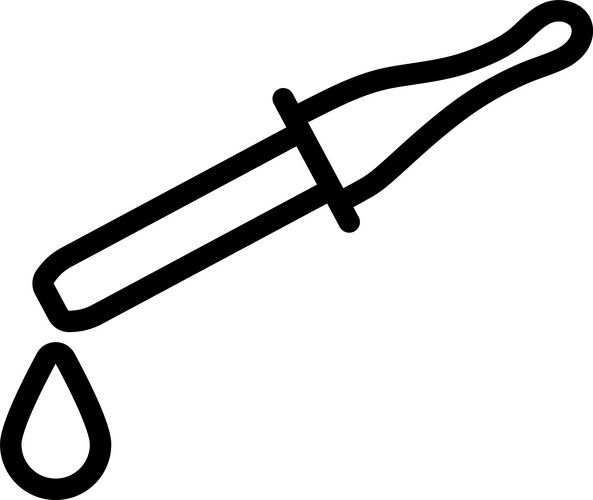 Dropper pipette icon set chemistry laboratory Vector Image