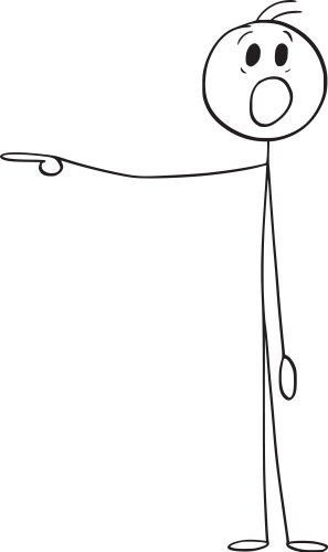 Stickman Pointing Vector Images (over 710)